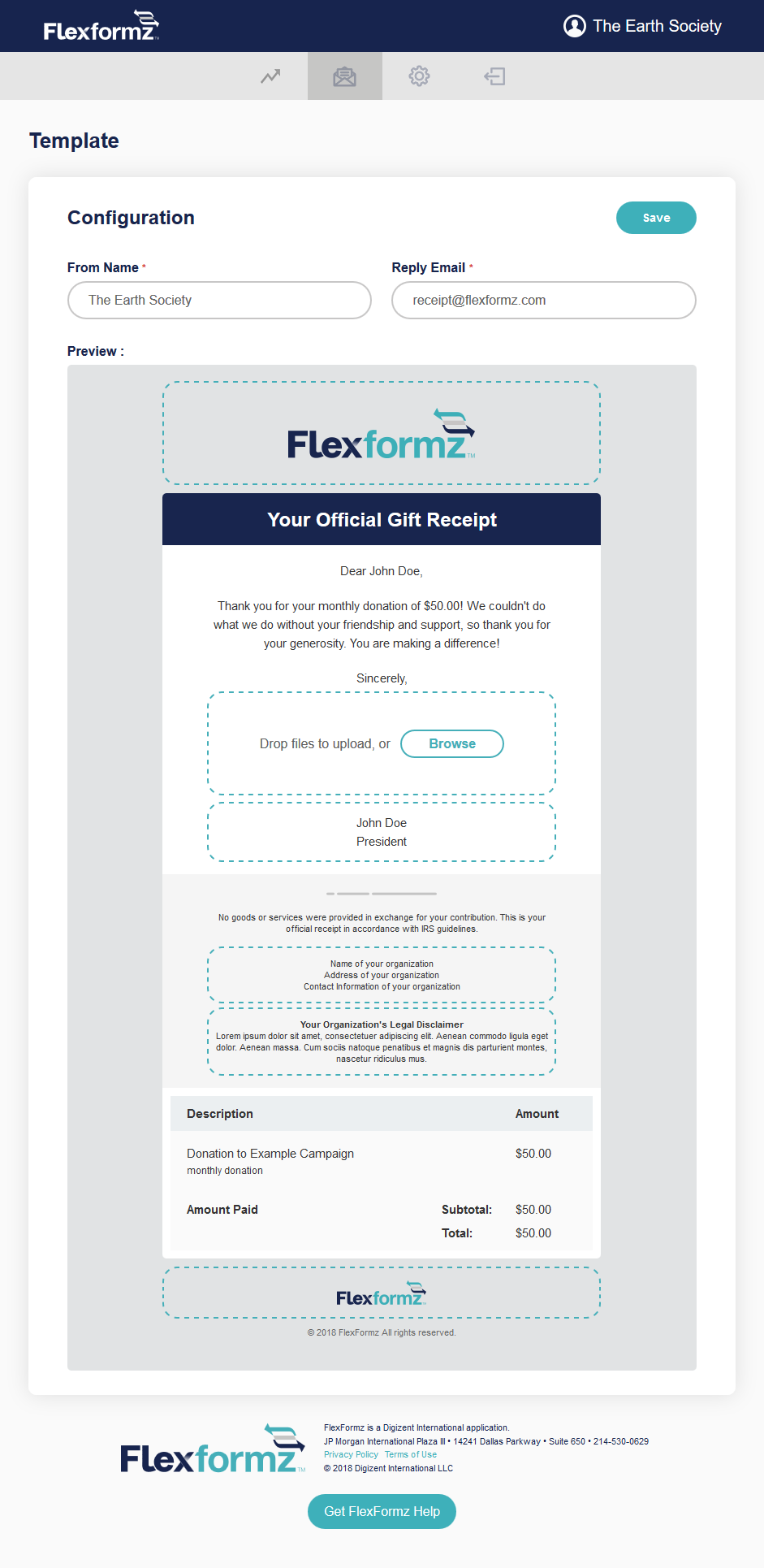 Dashboard Configurations | FlexFormz Documentation