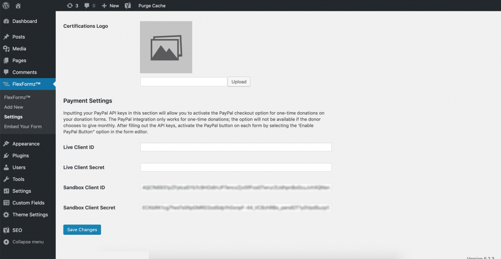 Payment Options - FlexFormz Documentation