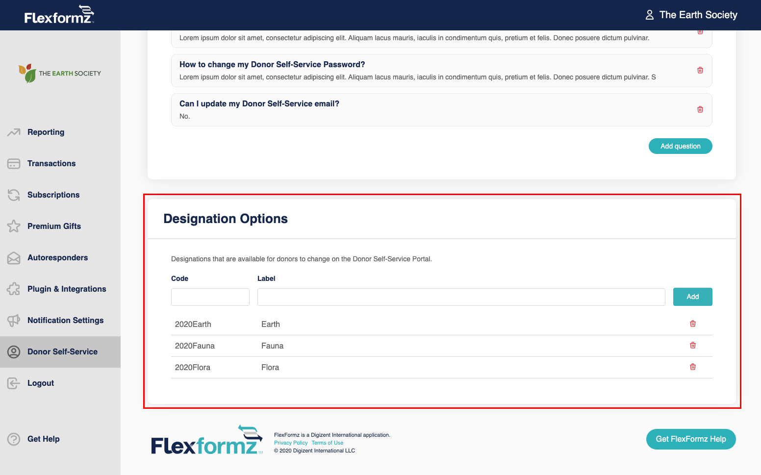 Dashboard Configurations | FlexFormz Documentation