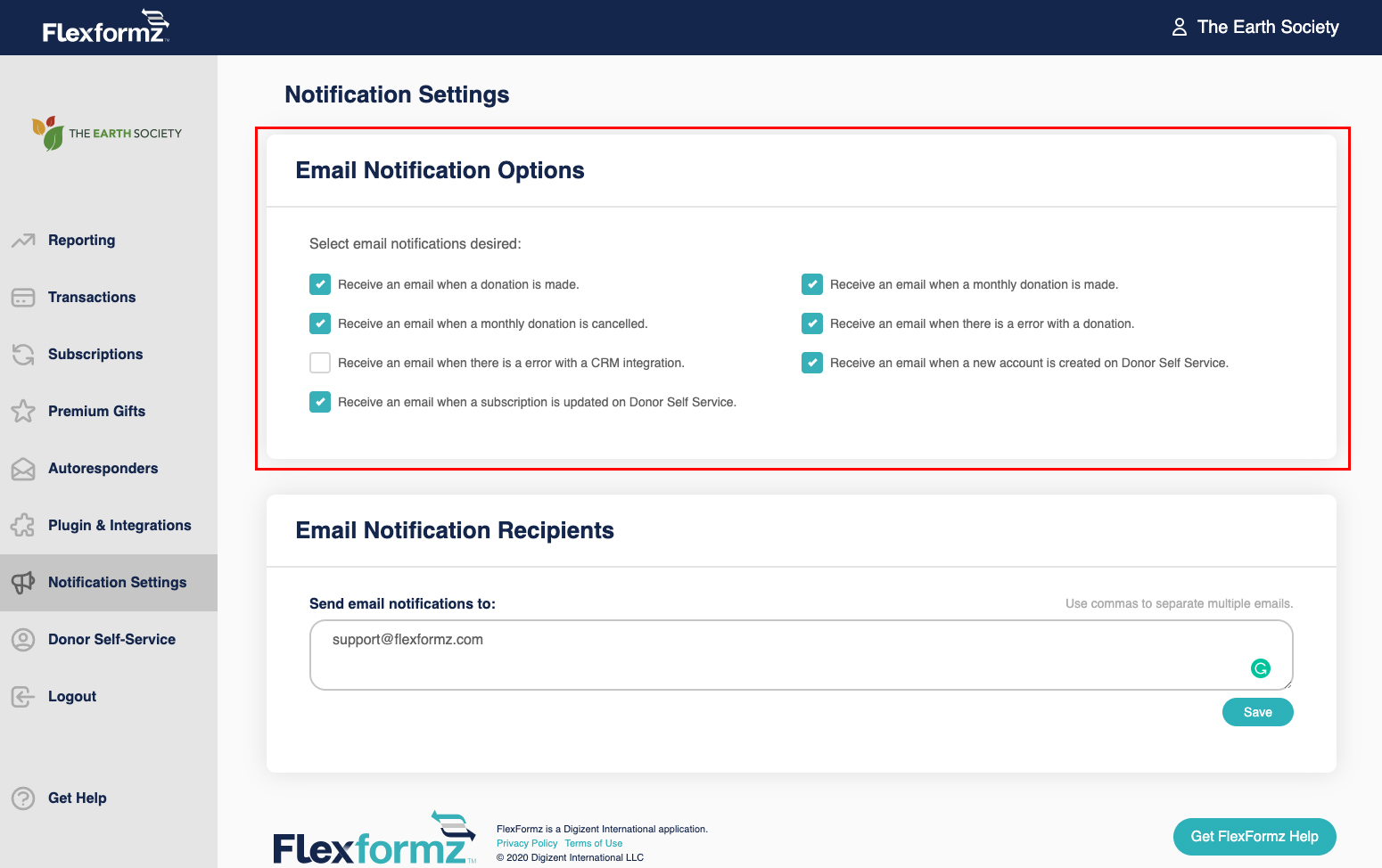 Dashboard Configurations | FlexFormz Documentation